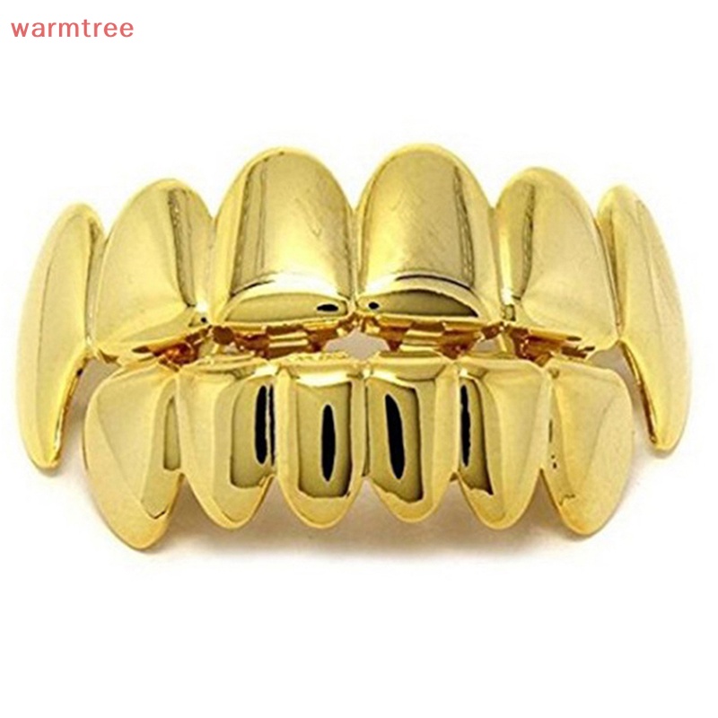 (warmtree) Hip Hop Teeth Grillz Top & Bottom Grill Mouth Teeth Grills ...
