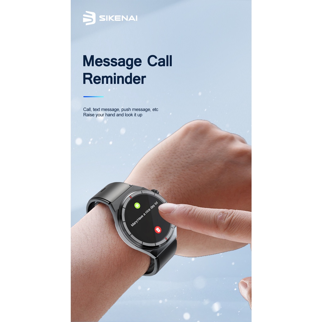 SIKENAI P1 Multi-Functional Touch Operation AI Assistant Smartwatch ...
