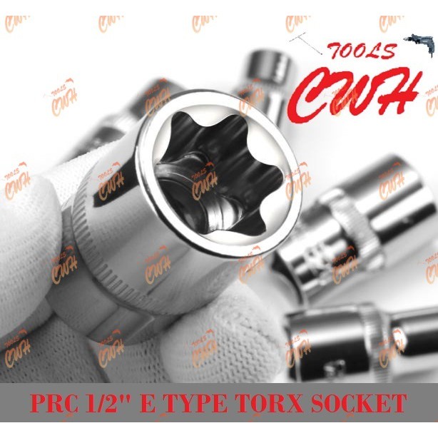 1/4" 3/8" 1/2" E4-E24 LTMS / JONNESWAY TAIWAN E type TORX STAR SOCKET ...