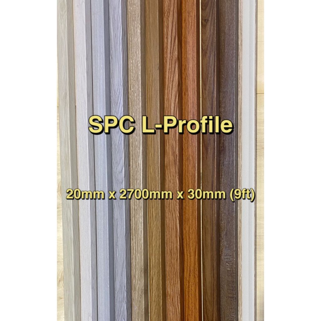 SPC L-Profile / 20mm x 2700mm x 30mm (9ft) / Accessories Lantai / SPC ...