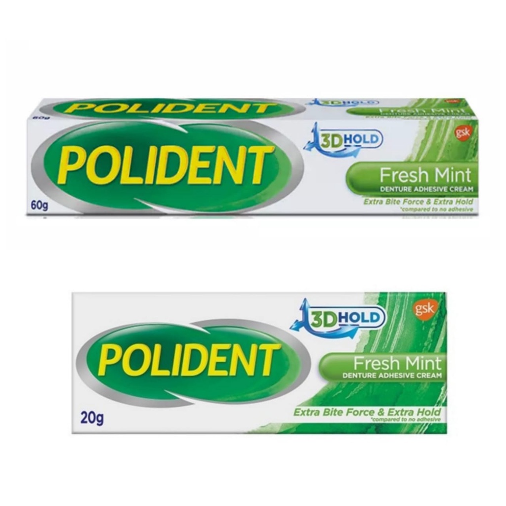 POLIDENT FRESH MINT CREAM 20G | 60G (EXP:08/2025) | Shopee Malaysia