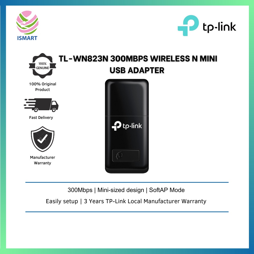 TP-LINK TL-WN823N 300MBPS WIRELESS N MINI USB ADAPTER | Shopee Malaysia