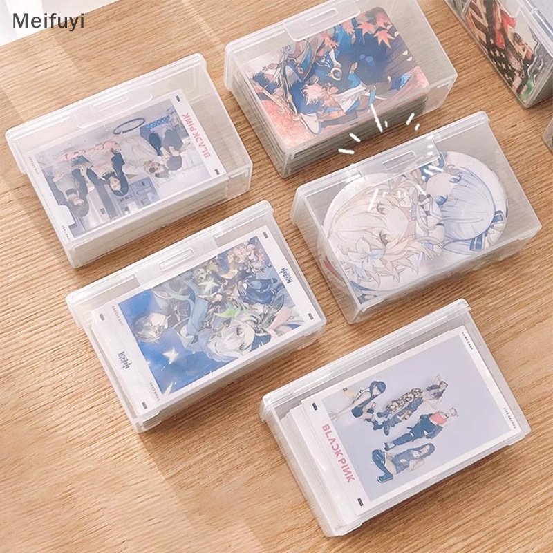 [Meifuyi] INS Transparent Plastic Storage Box 3 Inch Photocards Small ...
