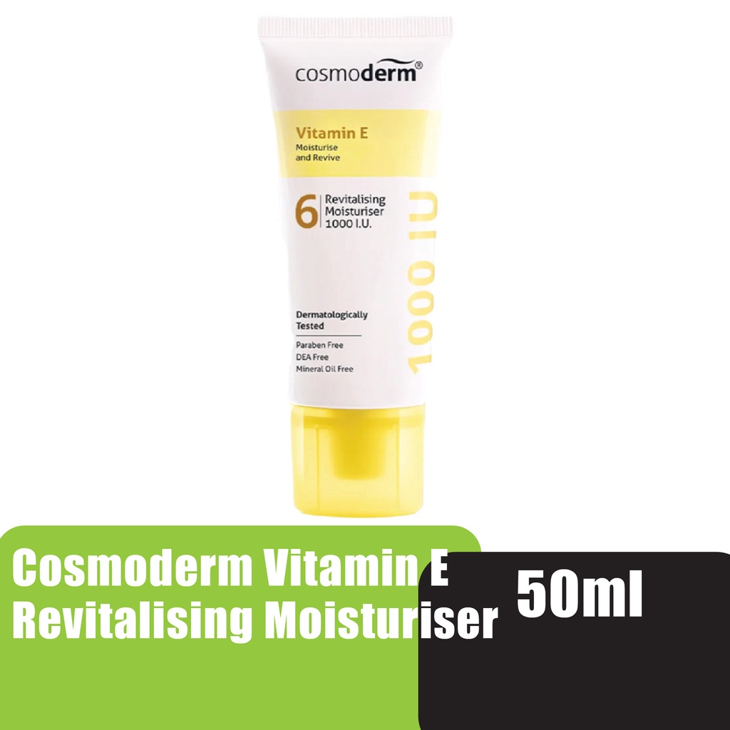 Cosmoderm Vitamin E Revitalising Moisturiser 1000 I.U. 50ml | Shopee ...