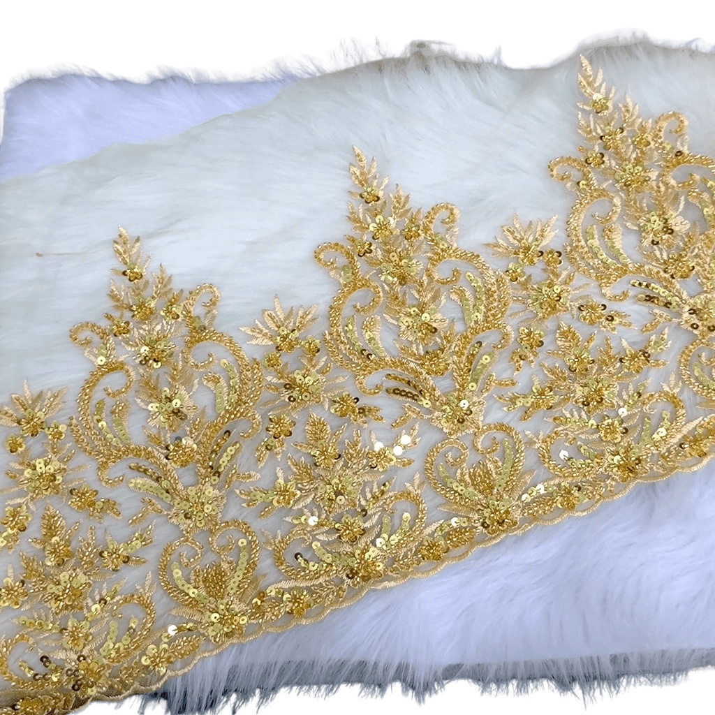 Premium Border Lace/ Lace Baju/ Beaded Embroidery Lace Wedding Dress ...