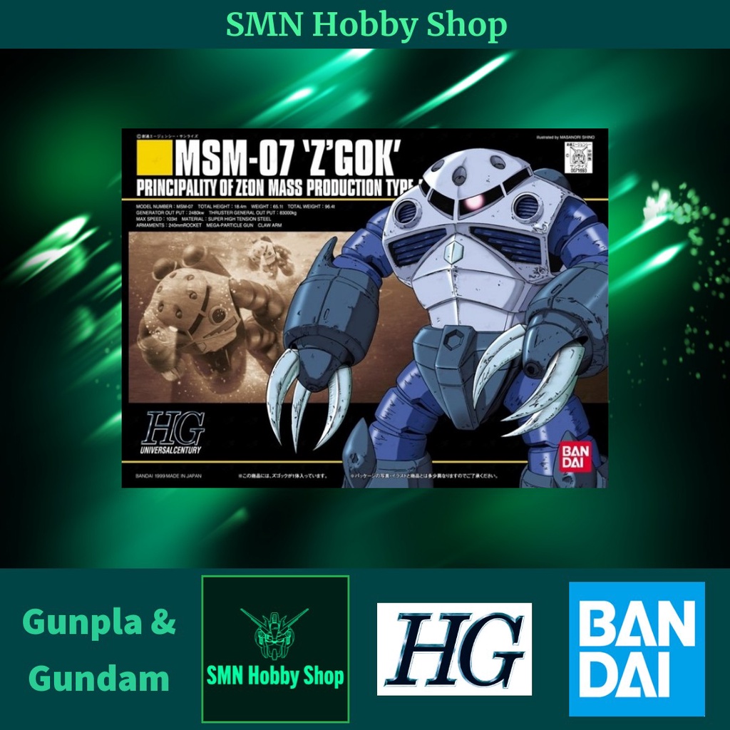HG 1/144 MSM-07 ZGock 006 Gunpla Gundam Toys Plastic Model Kit [HGUC ...