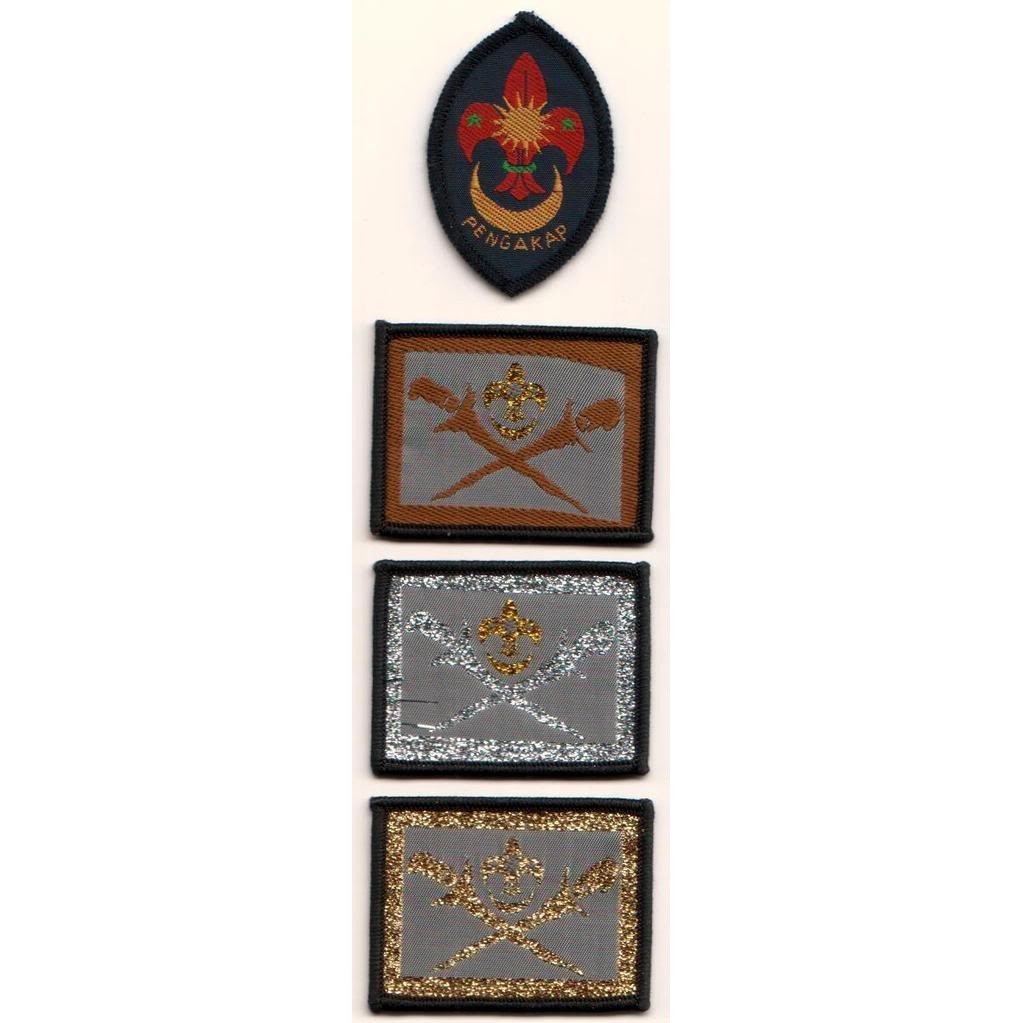 MALAYSIA CUB SCOUT BADGES KEAHLIAN,KERIS GANGSA,PERAK,EMAS 1ST ISSUE ...