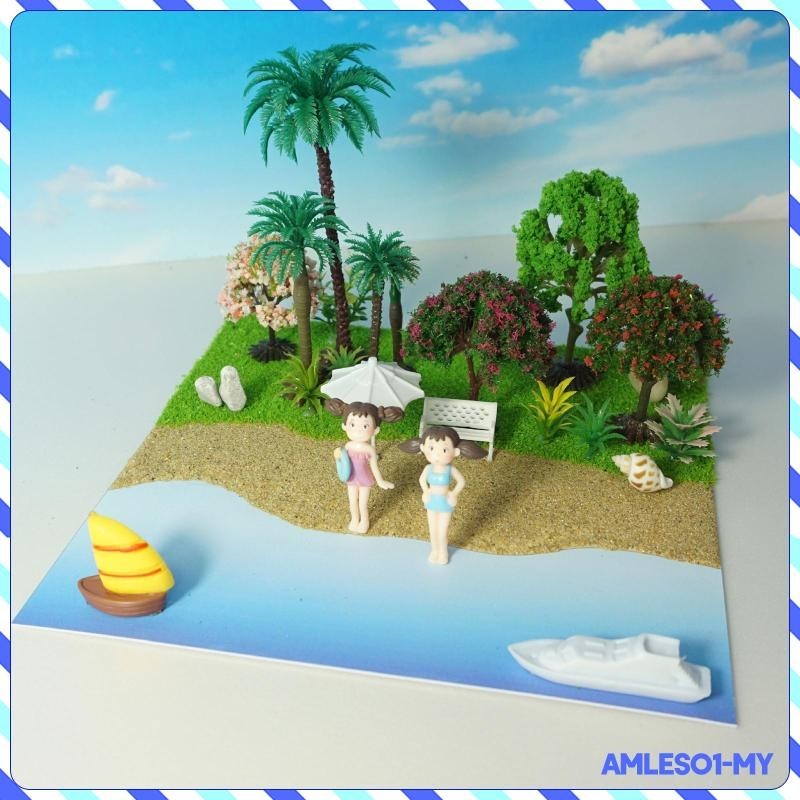 [AmlesoaeMY] beach scenes Model Layout kits diy build Collection for ...