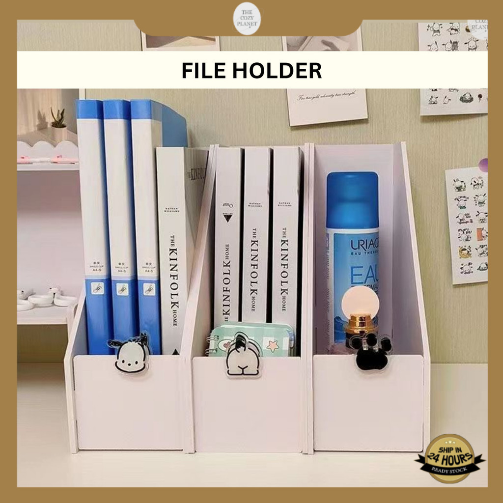 White Colour Wooden Book Shelf Folder Storage Kids Study Room ...
