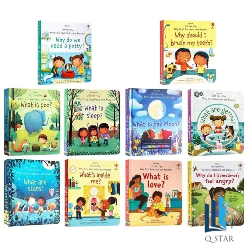 Usborne Lift The Flap Very First Question And Answer Kids Story Book ...