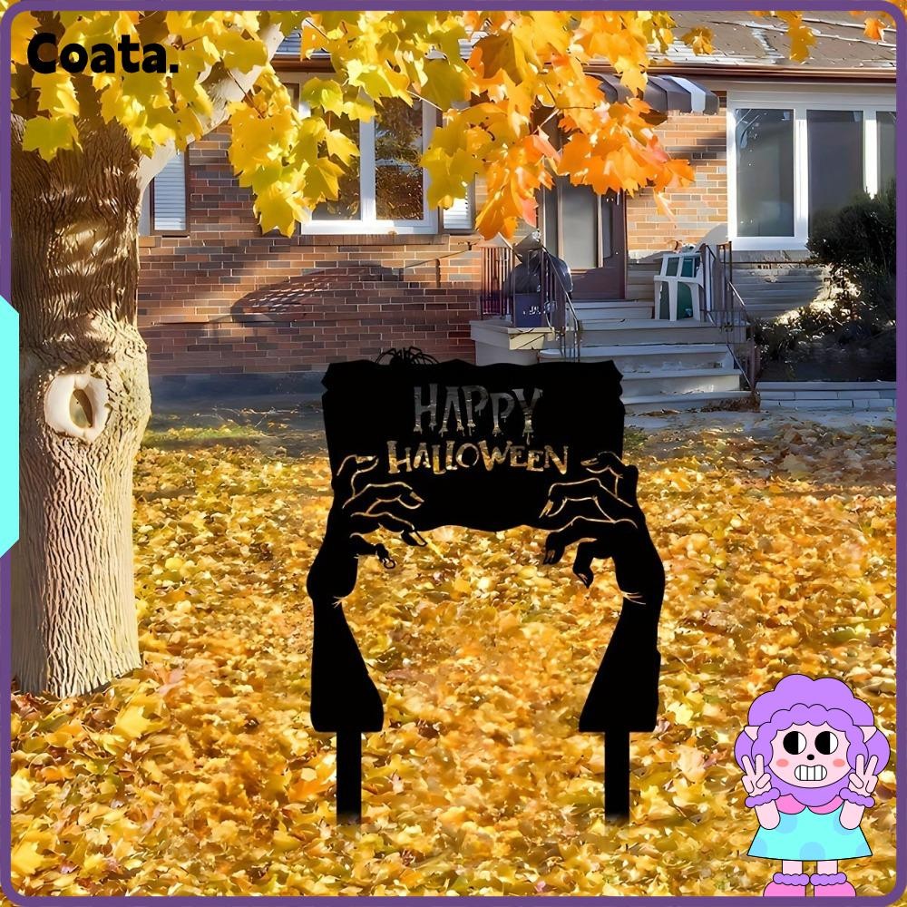 COATA Metal Ground Inserts, Yard Art Decor Garden Ornaments Halloween ...