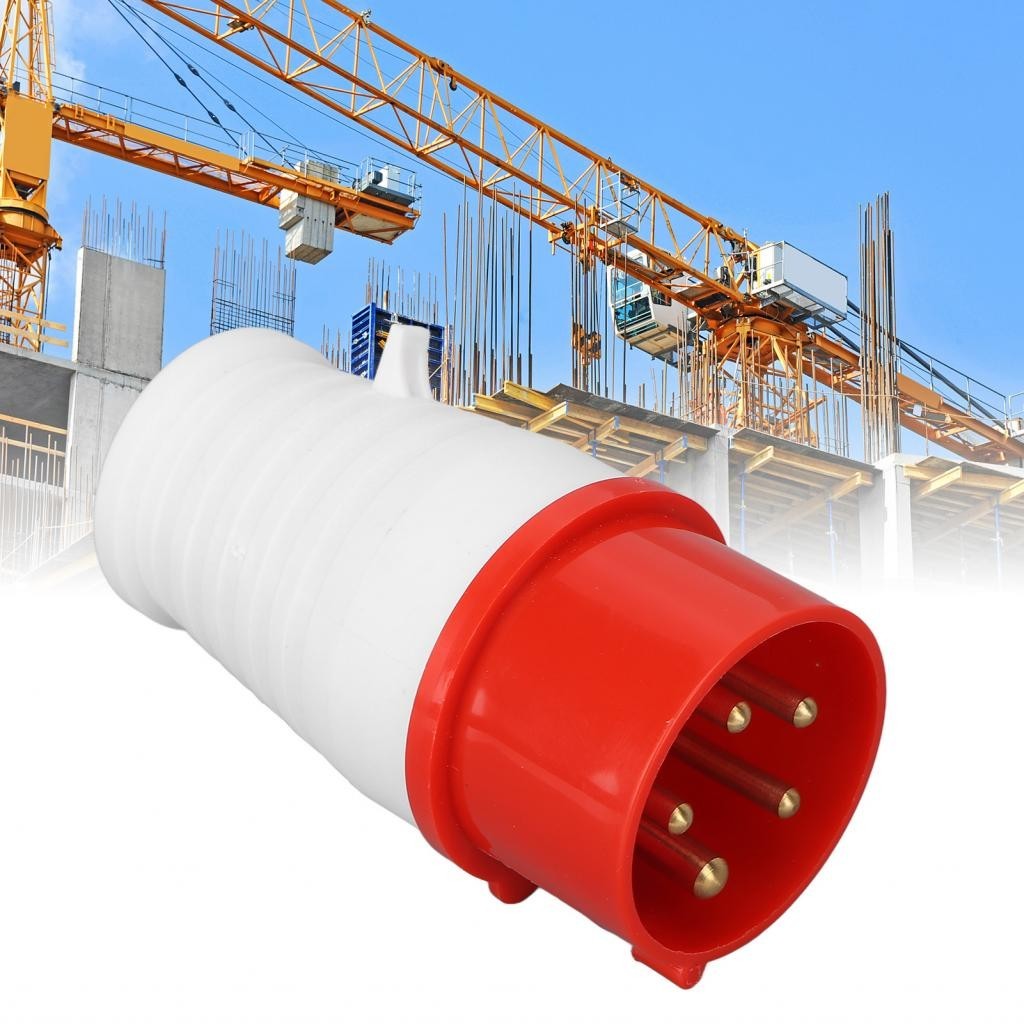 Bamaxis 5 Pin Industrial Plug Socket IP44 Waterproof Circular ...