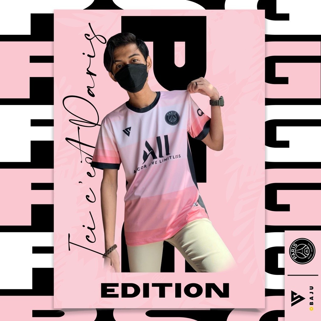 New Limited edition Jersey PSG Pastel | Dry Fit | Full-Sublimation ...