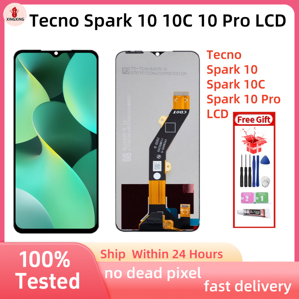 For Original Display Tecno Spark 10 10C 10 Pro LCD Touch Screen Replacement | Shopee Malaysia