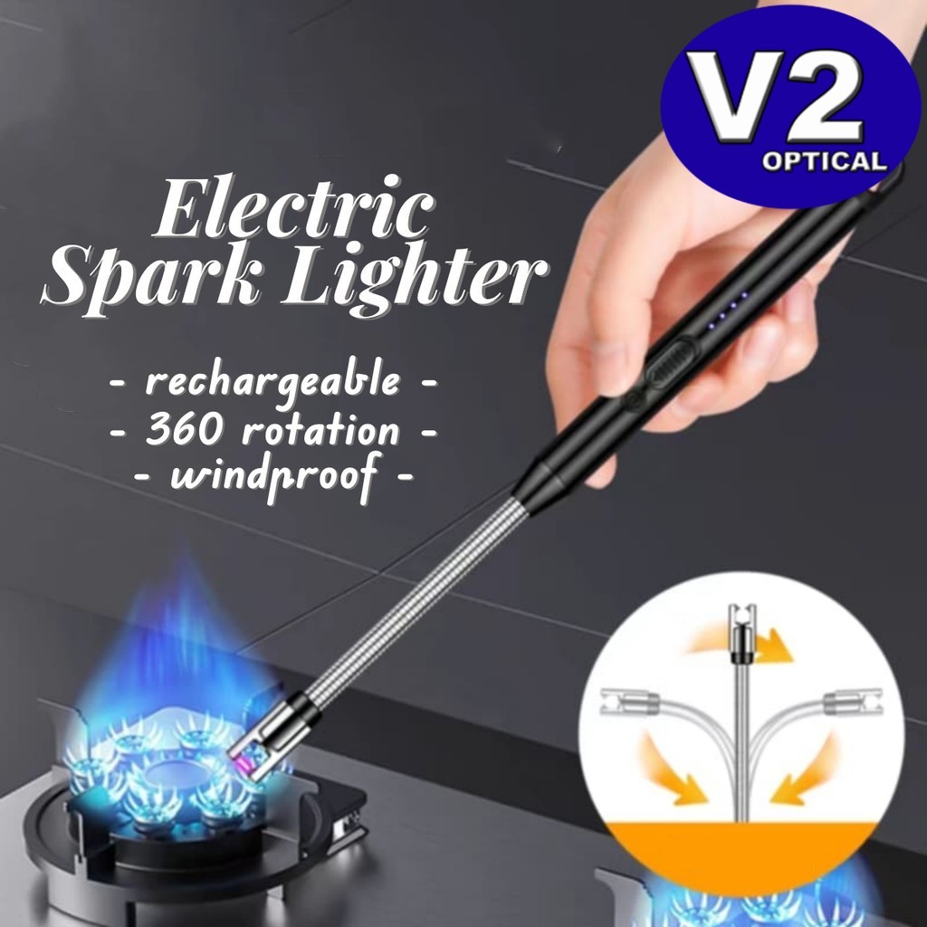 Electric Arc Lighter USB Rechargeable Windproof Atomic Plasma Spark ...