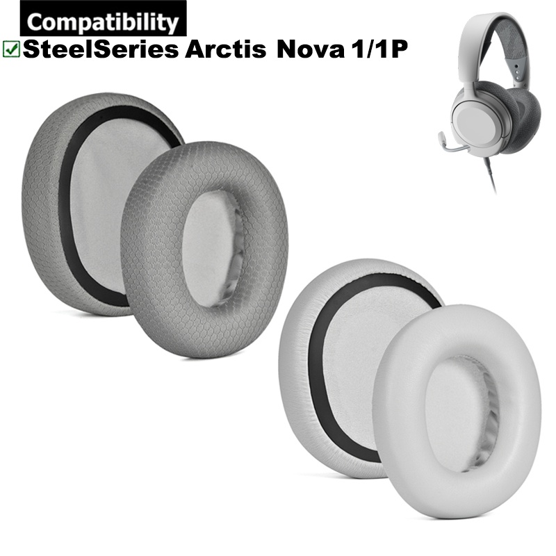 1 Pair Earpads for SteelSeries Arctis Nova Pro Wired , Nova 1 / 1P / 1X ...