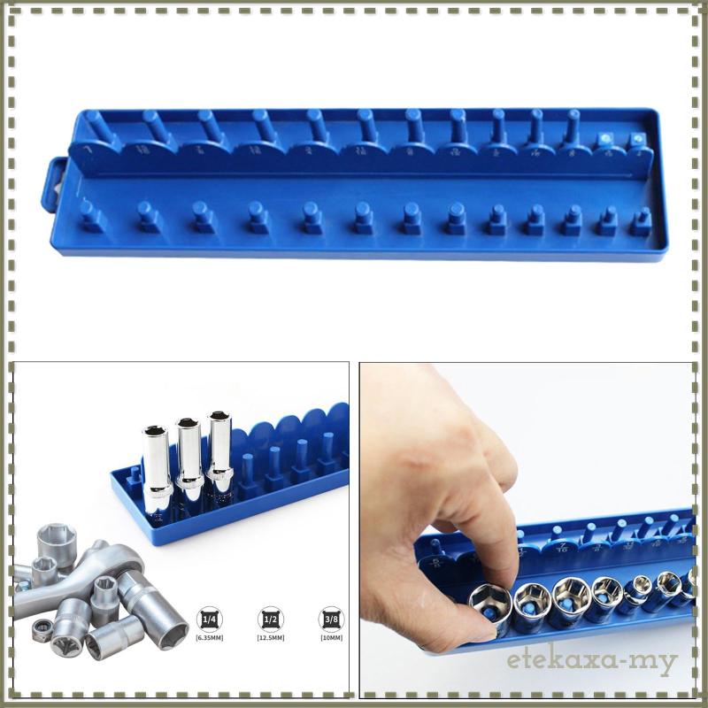 [EtekaxaMY] Socket Set Tray Organizer Case with Double Rows | 1Piece ...