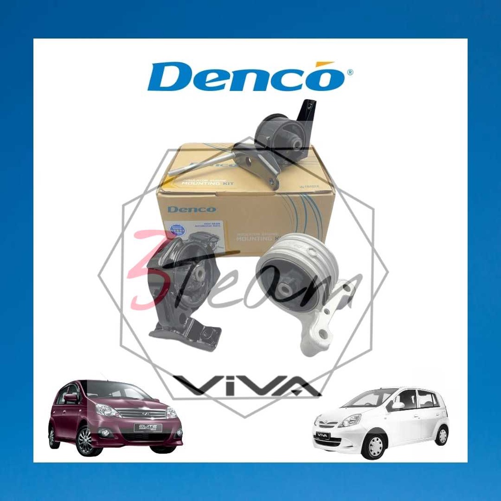 Denco Perodua Viva 1.0 [Manual / Auto] Engine Mounting Kit Set Original ...