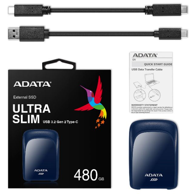 ADATA SC680 SSD EXTERNAL SSD SC680 TYPE-C USB3.2 LIGHTWEIGHT 240GB/480GB/960GB ¦ BLACK/BLUE ...