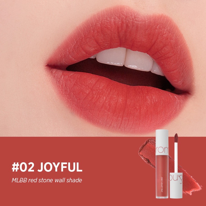 ROMAND Zero Velvet Tint [23 Color To Choose] | Shopee Malaysia