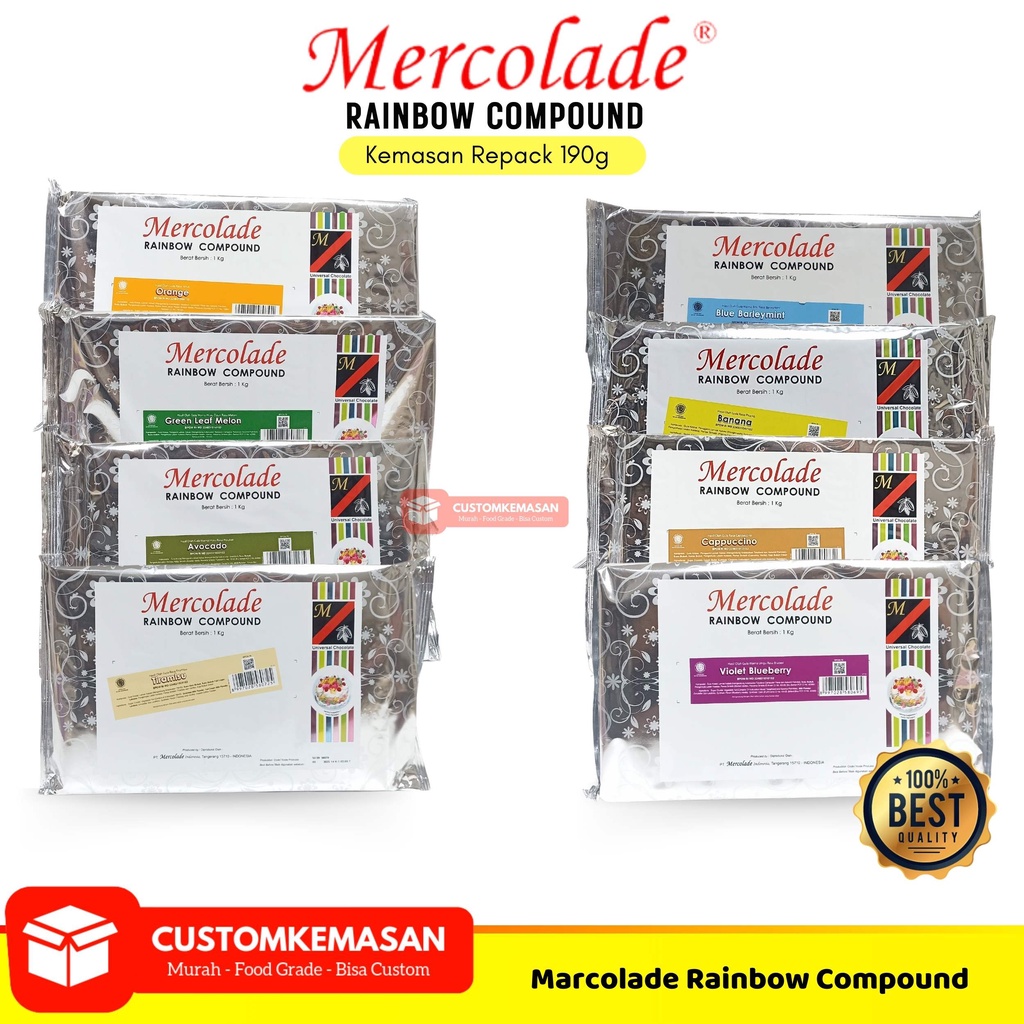 Mercolade Rainbow Compound Repack / Marcolade Chocolate Bars Repack ...