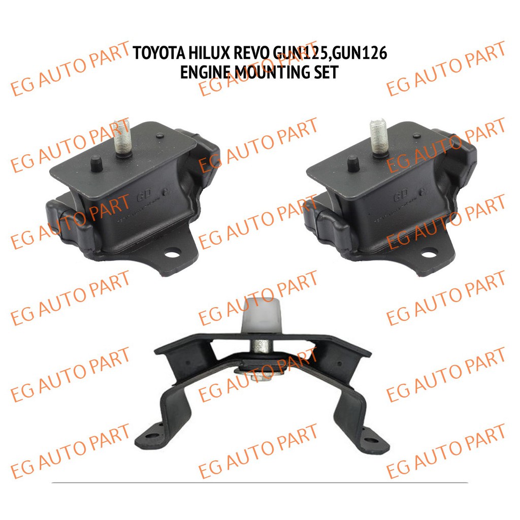 (PREMIUM QUALITY) ENGINE MOUNTING KIT SET TOYOTA HILUX REVO GUN125 ...