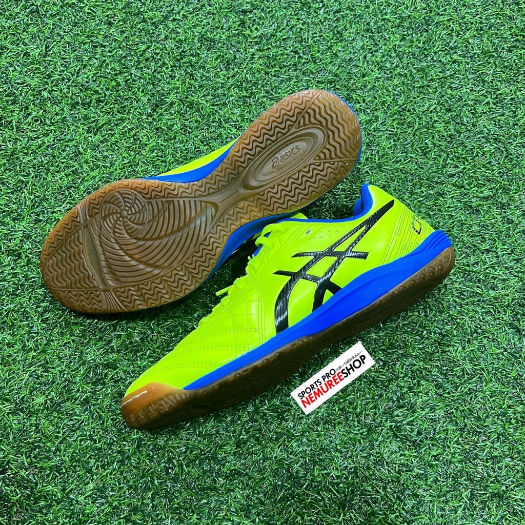ASICS Futsal Shoes CALCETTO WD8 (LIME/BLUE) | Shopee Malaysia