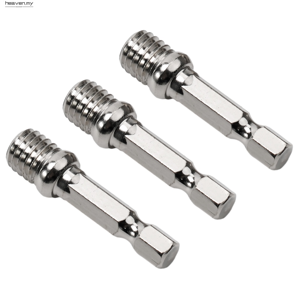 [Heaven] 3pc 1/4 Hexagon Connecting Rod Adapter Drill Chuck M10 ...