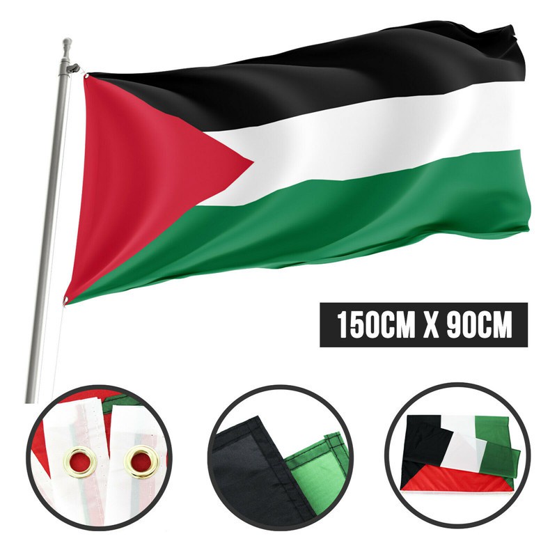 READY STOCK Larger Size Palestine Flag 90*150cm Palestine Palestina ...