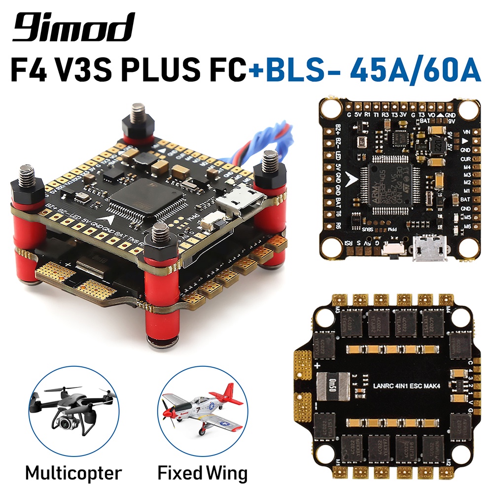 9IMOD F4 V3S PLUS FC Flight Controller Board Support BetaFlight with ...