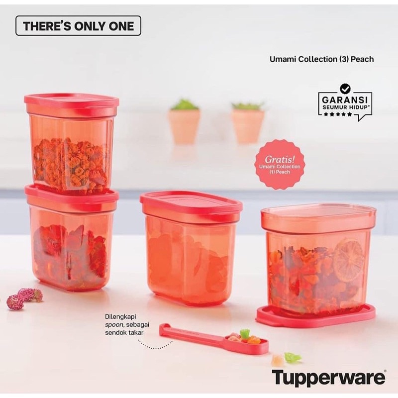 Tupperware Clear Saver 500ml / Umami Collection (Peach colour) | Shopee ...