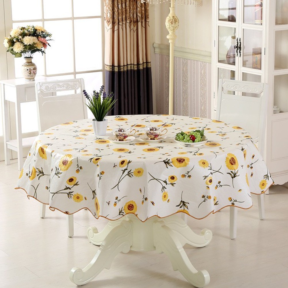 [Mulitibuy] Round Table Cloth Table Cloths Round for 6 seaters 4 ...