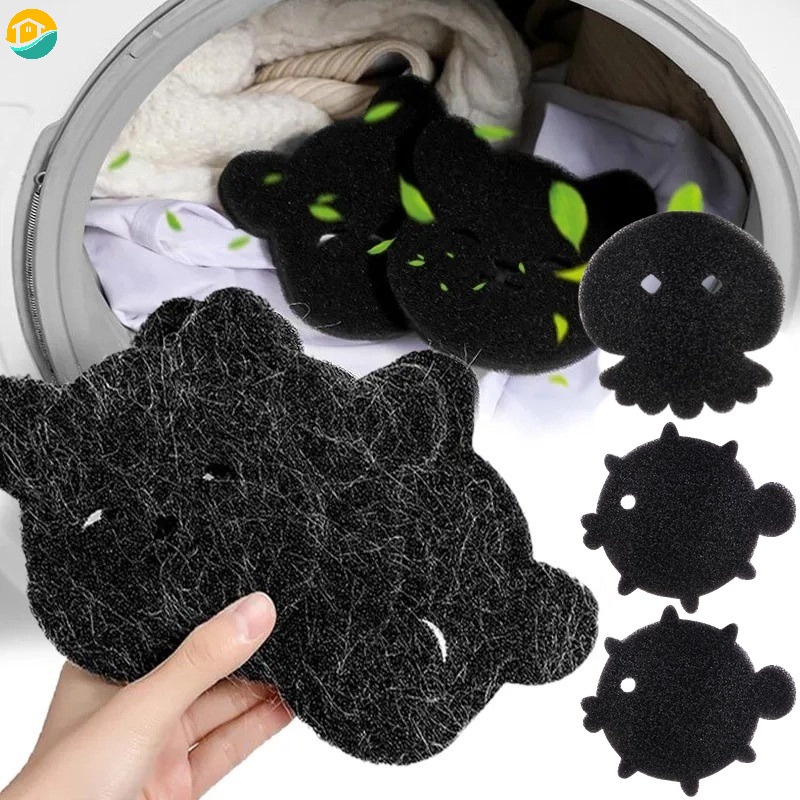 Eco-Friendly Cartoon Octopus Fish Bear Shape Hair Fur Catcher Magic ...