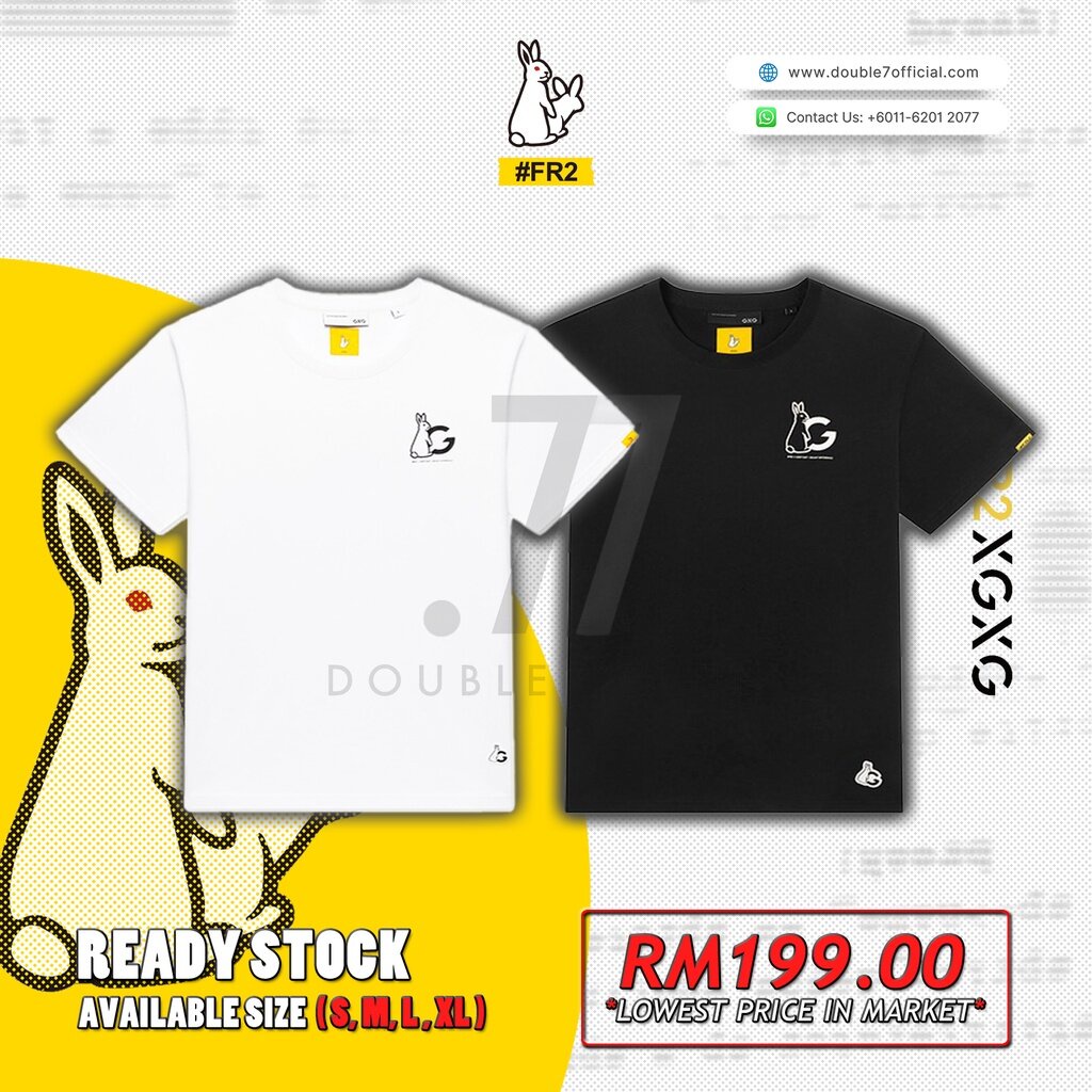 S-5XL GXG x FR2 Spring21 Streetwear Unisex Small Logo Graphic Tee (Hot Selling) | Shopee Malaysia