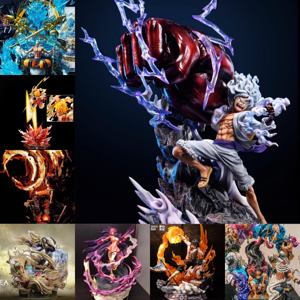 Ready Stock One Piece Figure Gear 5 Luffy Zoro Law Eneru Oden Ace ...