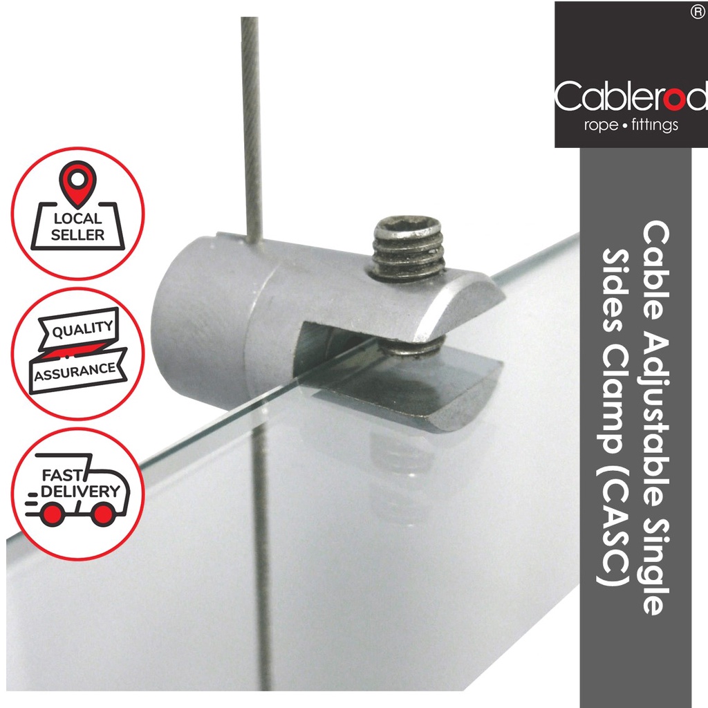 Cable Rod Adjustable Single Double Wire/Clamp for Acrylic Poster ...