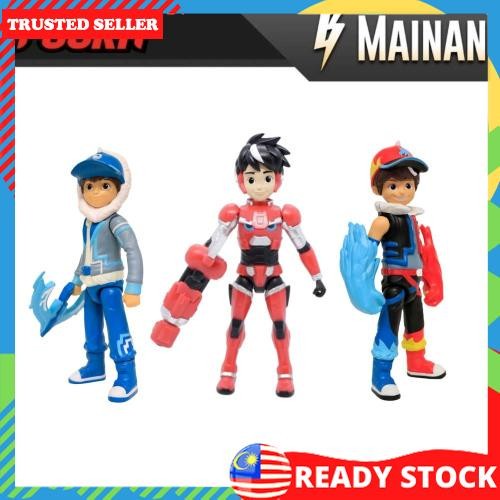 Boboiboy Galaxy & Mechamato Ice Frostfire Action Figure Fgura Toy Kids ...