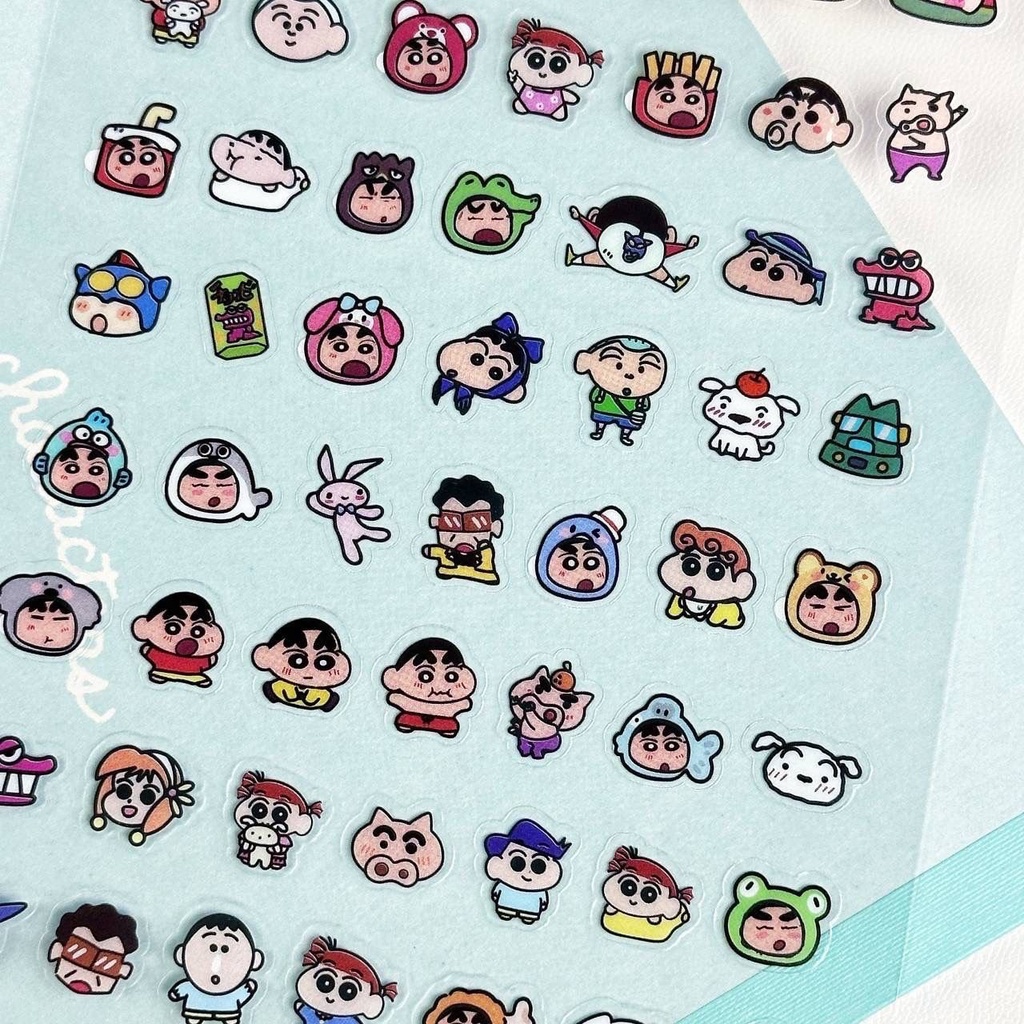 56Pcs Crayon Shin-chan Cartoon Cute Decorative Stickers | Shopee Malaysia