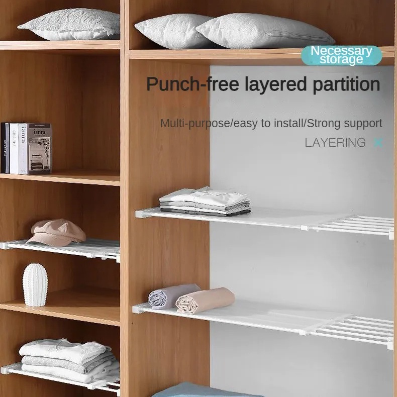 Adjustable Shelf Divider for Wardrobe and Cupboard Partition ...