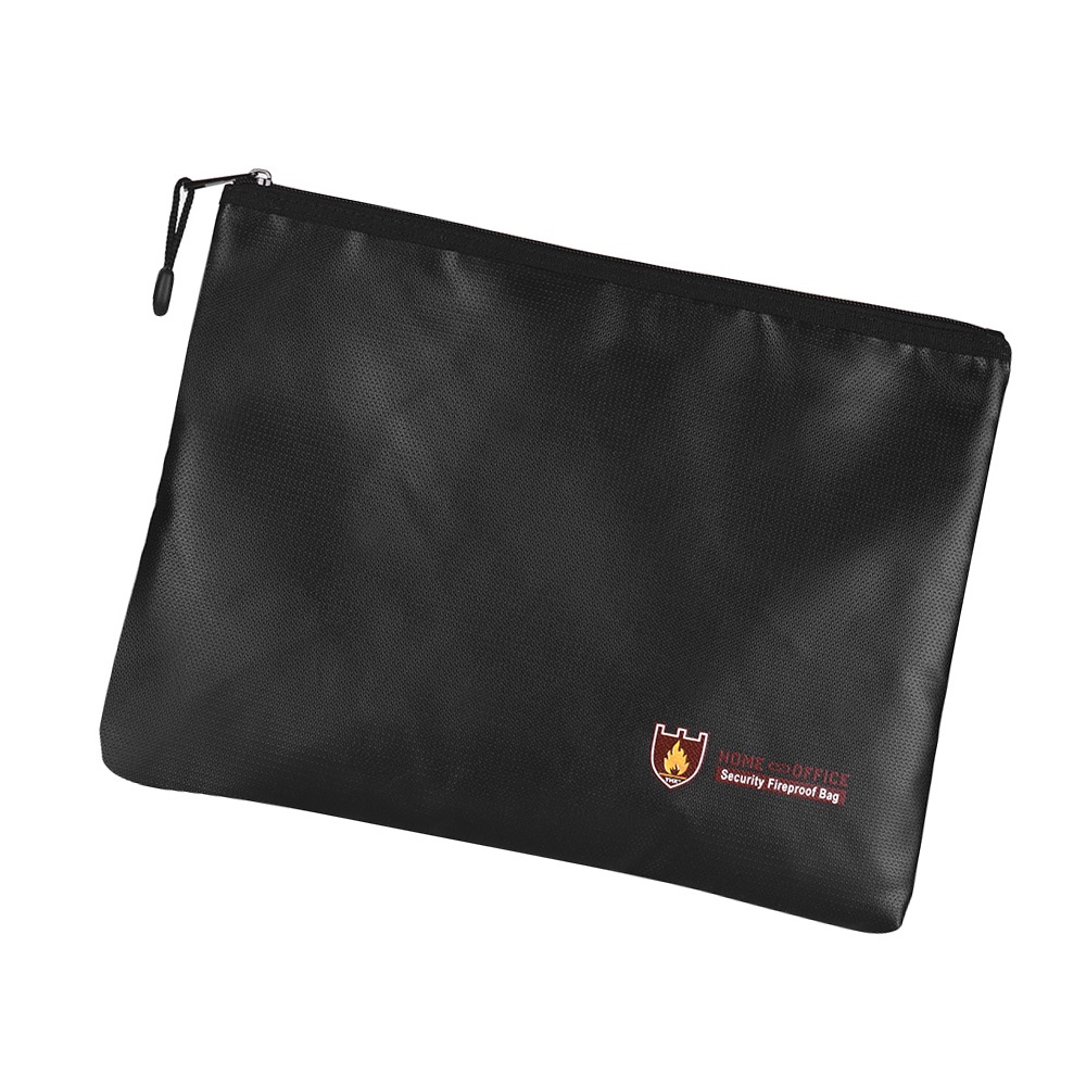 Fireproof Document Bag Silicone Coated Fiberglass Money Bag Pouch ...