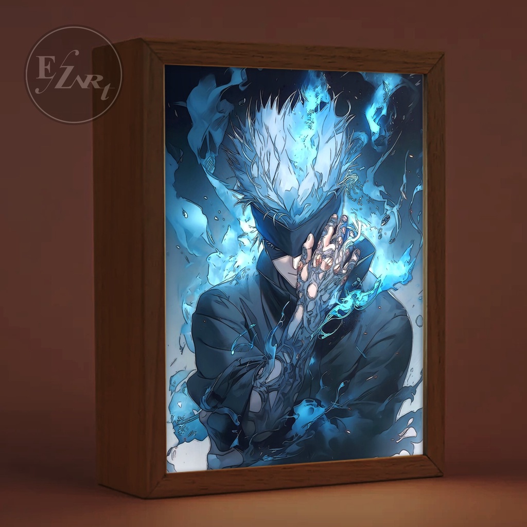 Light Painting Satoru Gojo Jujutsu Kaisen Edition Light Frame Lighted ...