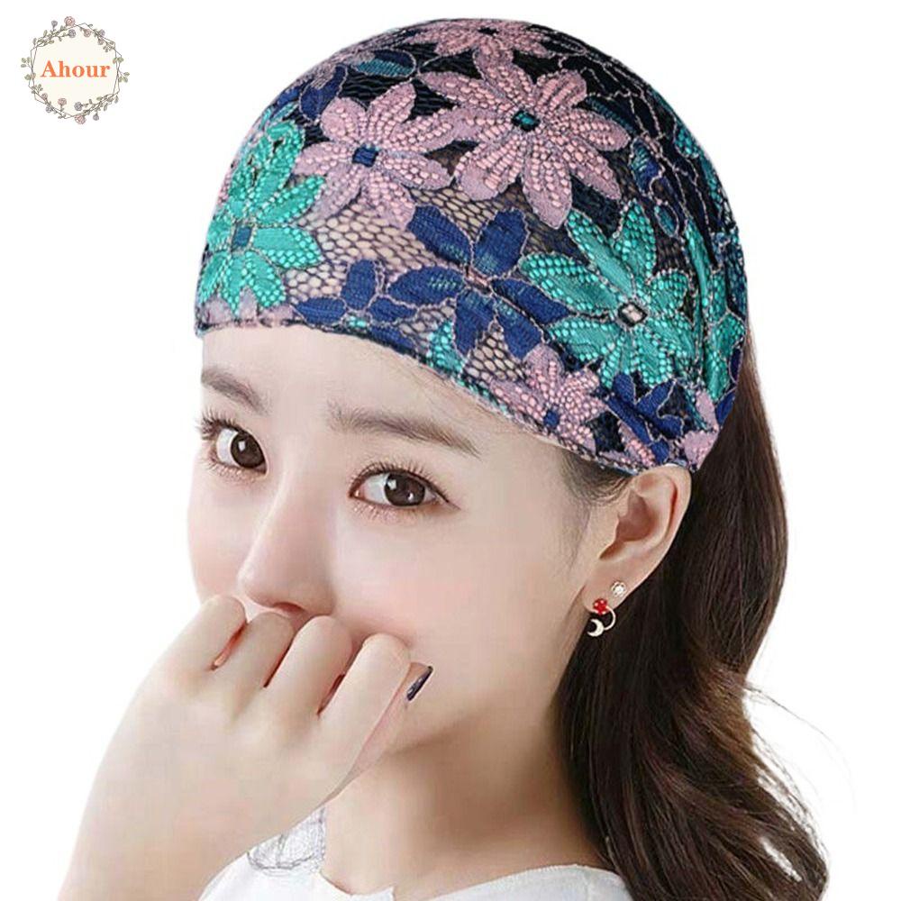 AHOUR Lace Hair Hoop Rertro Temperament Simple Wash Face Broadside For ...