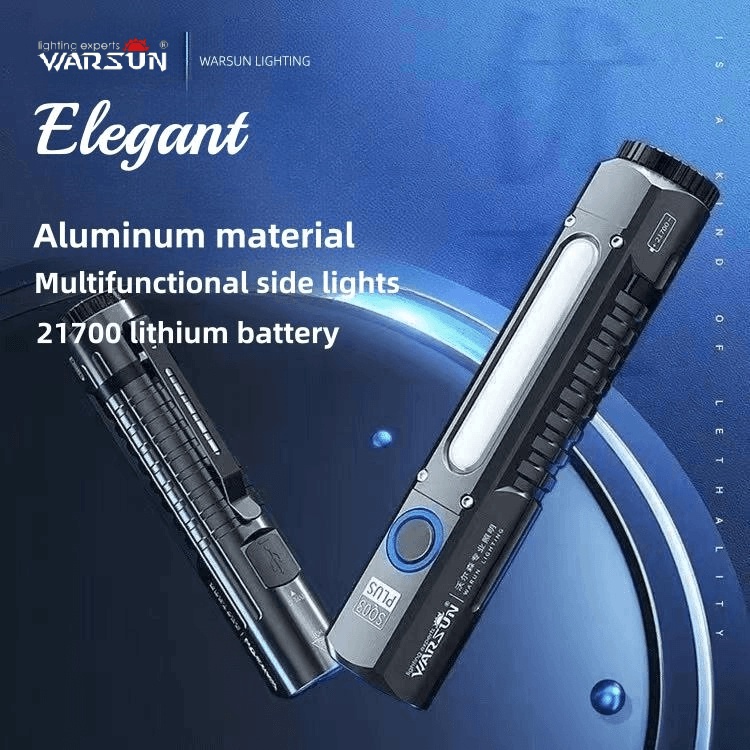 WARSUN SQ03 LED Rechargeable Flashlight - 3000 Lumens Ultra-Bright ...