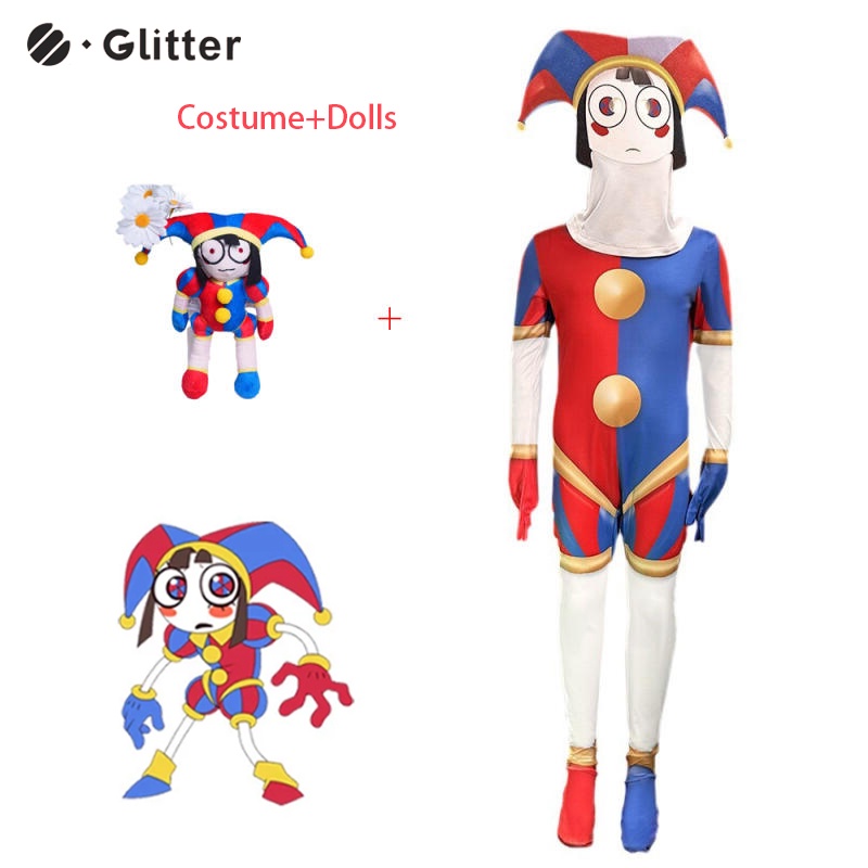 The Amazing Digital Circus For Girl Cosplay Costume Pomni Cartoon ...