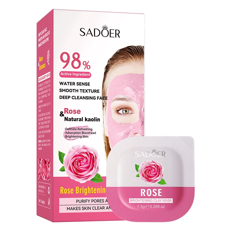 ROREC SADOER Rose Brightening Clay Mask Water Sense Smooth Texture Deep ...