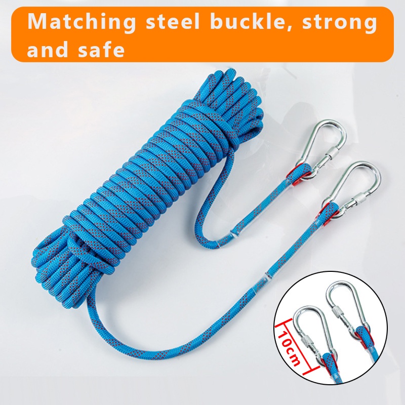 【Ship in 24h】10M Hammock Rope with Double hook Outdoor Camping Rope ...