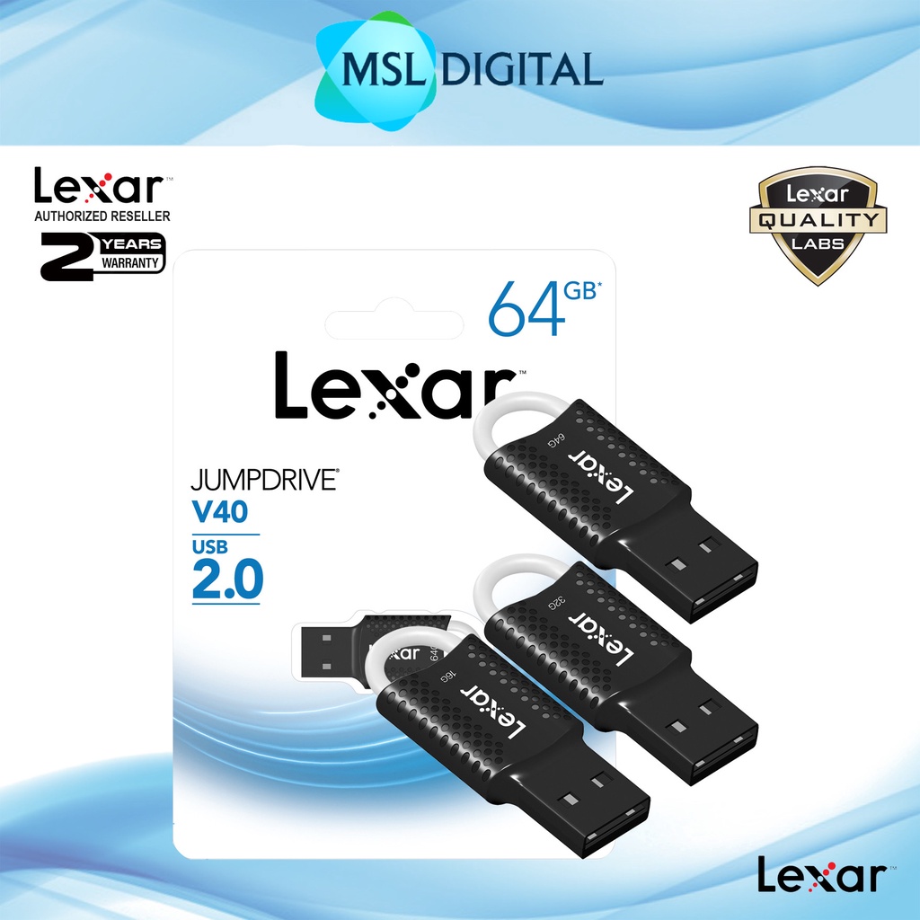 Lexar JumpDrive V40 USB Flash Drive (16GB / 32GB / 64GB) | Shopee Malaysia