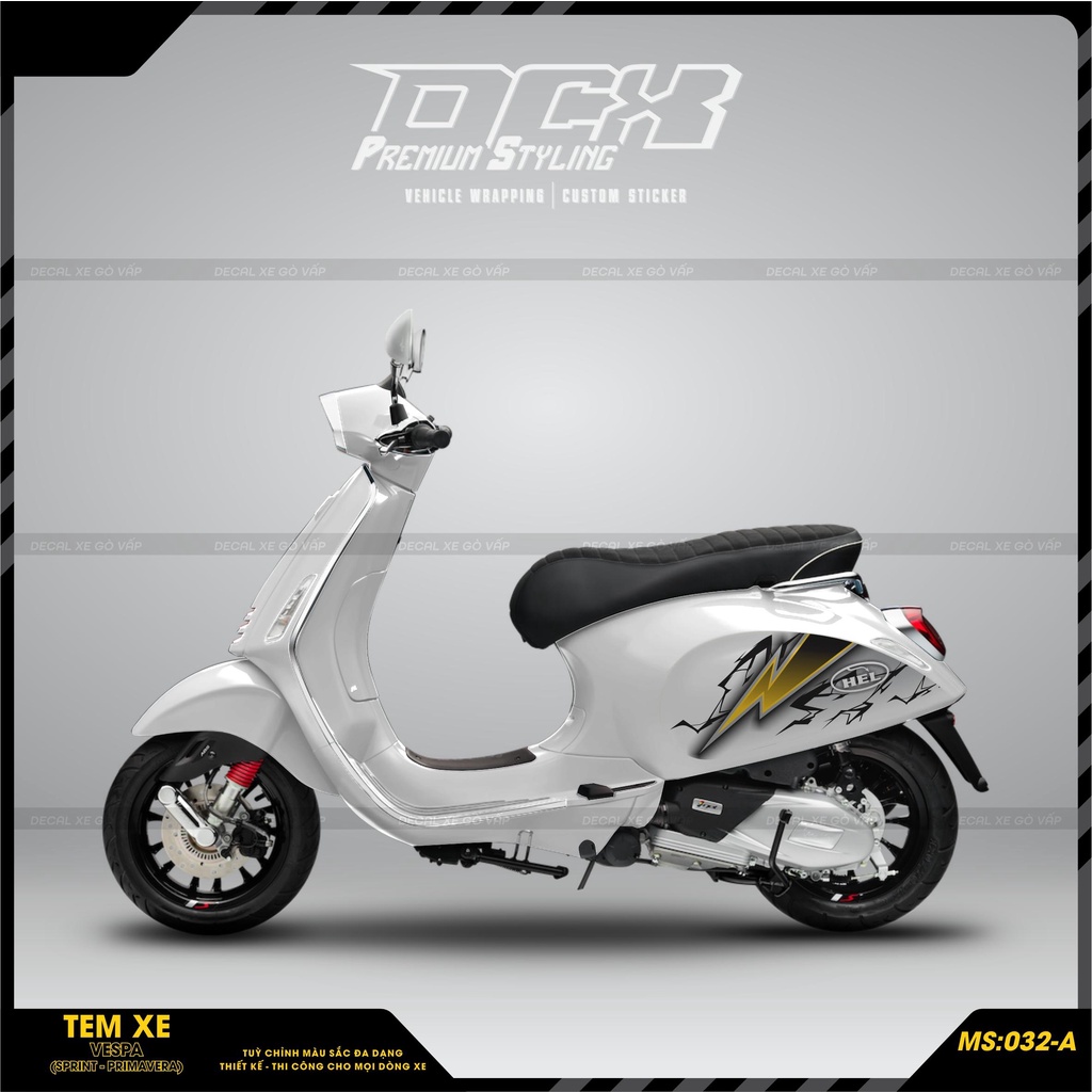 Vespa Sprint design by Deal Vespa Vap Car Stickers design | High ...