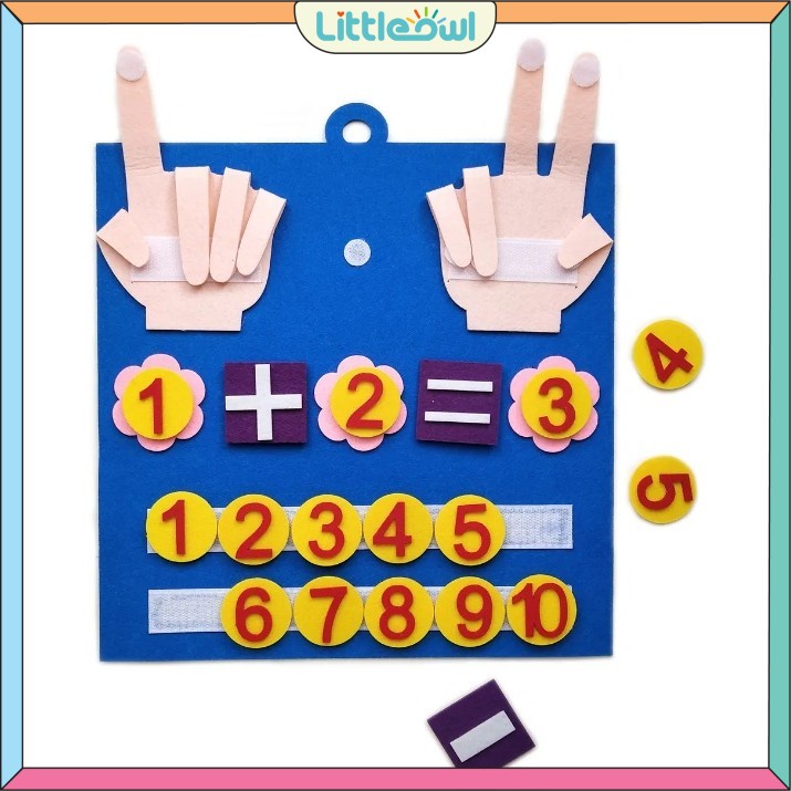 Felt Board Hand Finger Numbers Counting Mathematics Kids | Shopee Malaysia