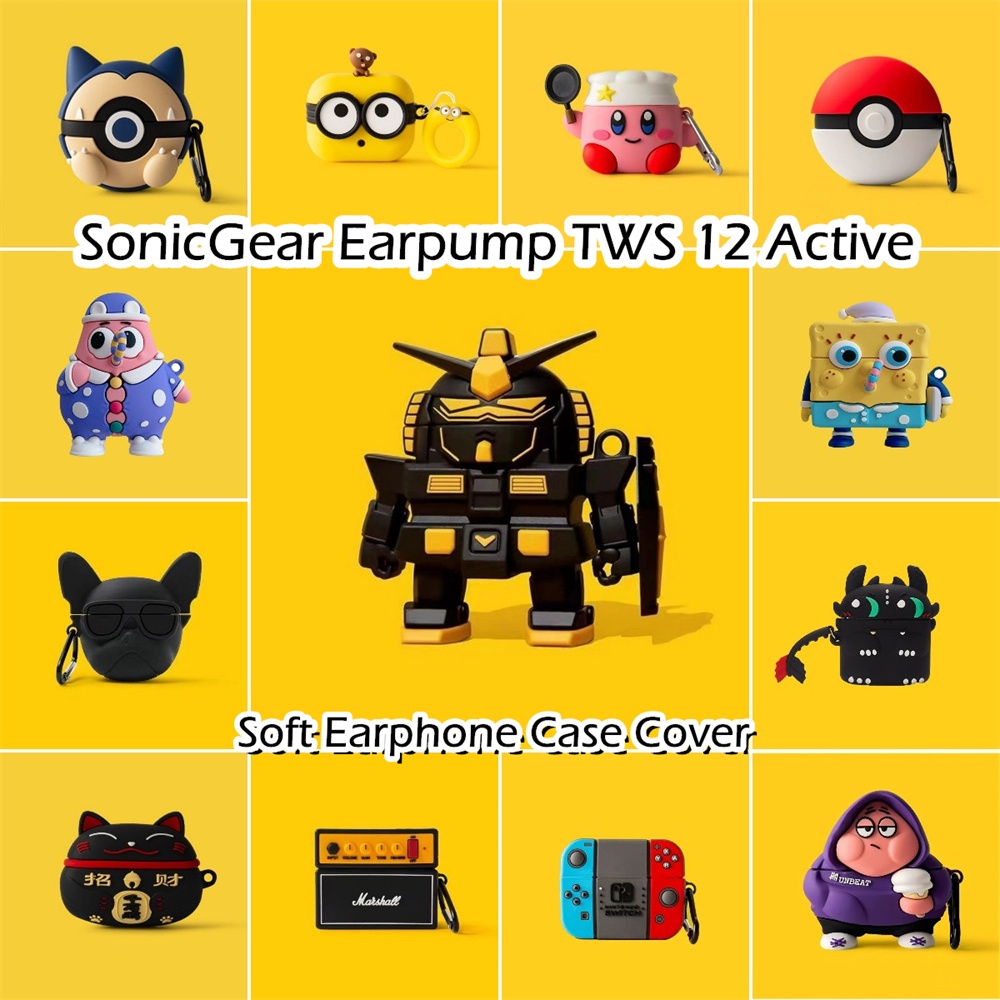 【imamura】For SonicGear Earpump TWS 12 Active Case Cool Tide Cartoon ...